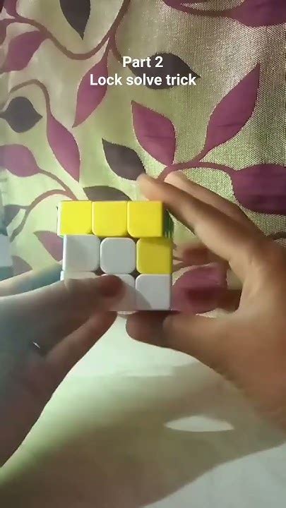 Cube Lock Solution Trick Youtube