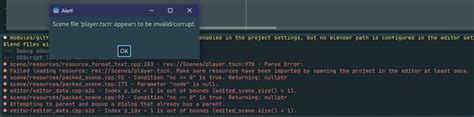 Player Scene Is Corrupted And Crashes Godot When Opened Rgodot