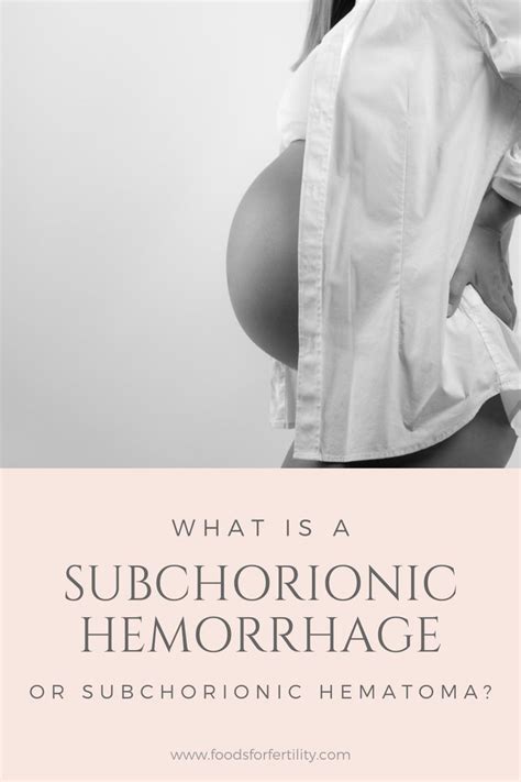 What Is A Subchorionic Hemorrhage Or Hematoma Artofit