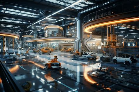 Premium Ai Image Showcasing Advanced Automation Machinery And