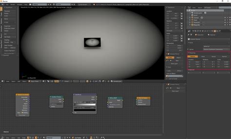 texturing spherical gradient texture on plane not working blender
