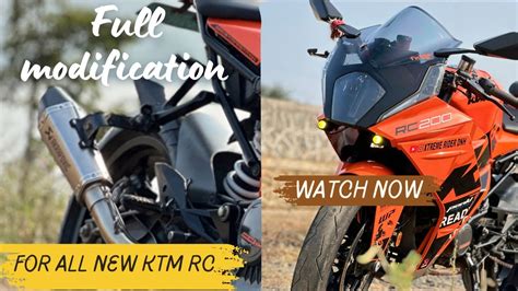 Modification For All New KTM RC Rc125 Rc200 Rc390 Modifications Ktm Modified