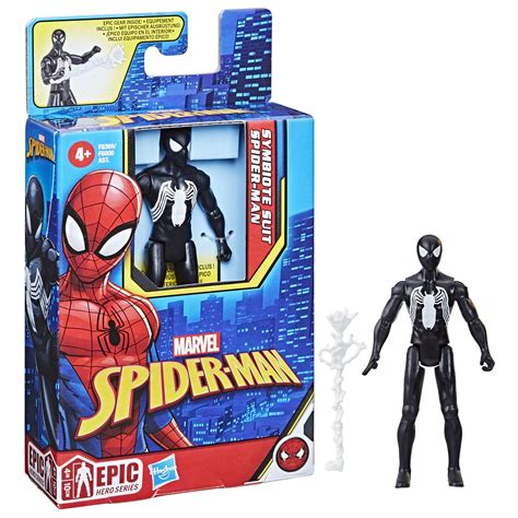 Marvel Spider Man Epic Hero Series Symbiote Suit Spider Man 4″ Action