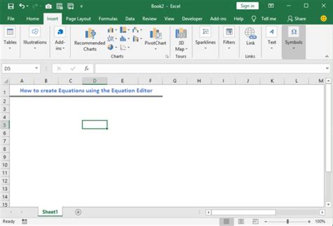 How To Create Equations Using The Equation Editor Excelchat