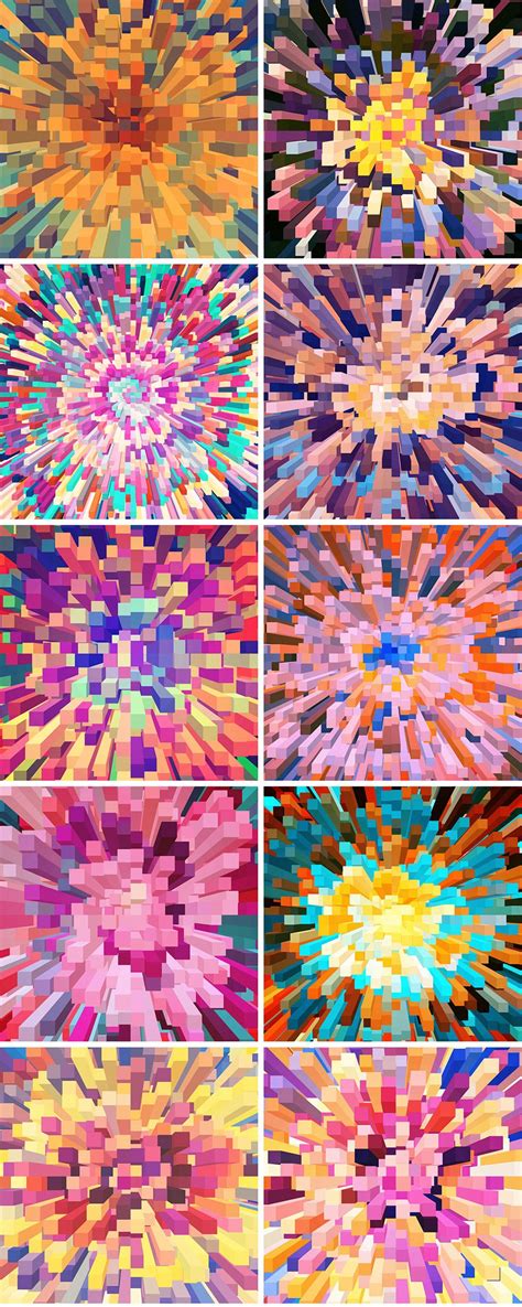 exploding blocks design cuts