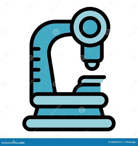 Contraception Microscope Icon Vector Flat Stock Vector Illustration