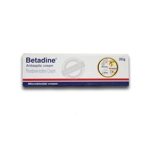 Betadine Cream 20g Rs109700 Mycarelk Sri Lanka