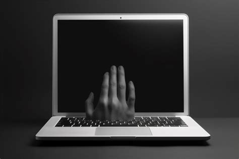 Premium AI Image D Render Of Human Hands Typing On Laptop