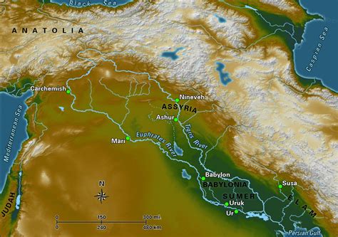 Modern Mesopotamia Map