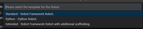 Provide The `standard` Robot Template As The First Option When Creating A Robot · Issue 181