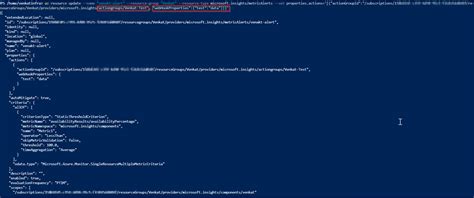 Powershell How To Add Action Properties To Alert With Azure Cli