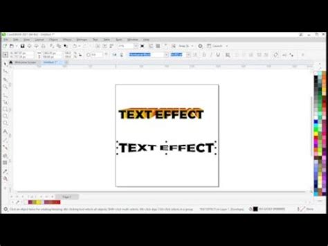 How To Create Text Effect In Corel Draw YouTube
