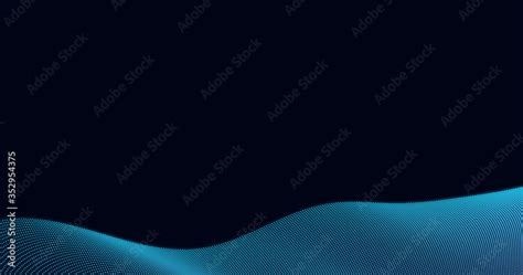 Data Stream Simulation Technology Powerpoint Background Particle Field Stock Illustration