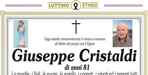 Necrologio Giuseppe Cristaldi Luttino It