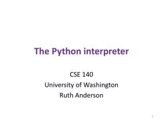 PPT Python Interpreter PowerPoint Presentation Free Download ID