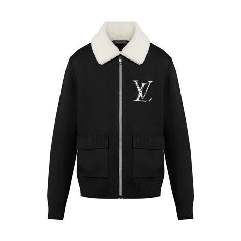 Louis Vuitton Louis Vuitton Jacket Leather Monogram Varsity Denim