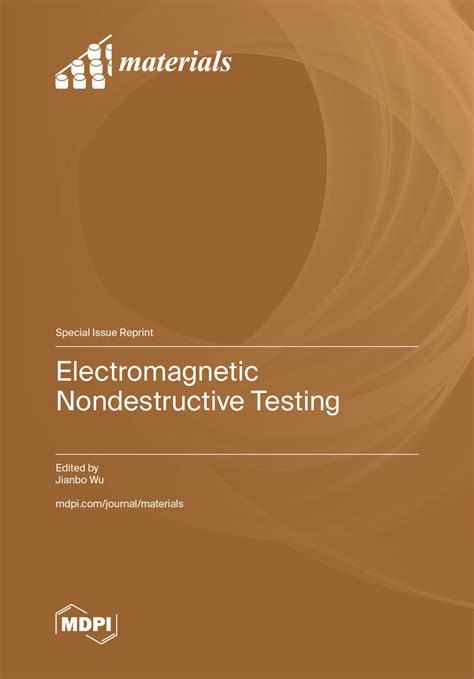 Electromagnetic Nondestructive Testing Mdpi Books