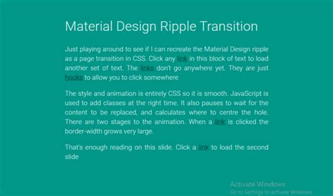 CSS Page Transitions Code Demos