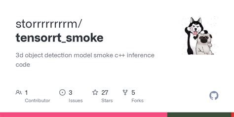 Github Storrrrrrrrmtensorrtsmoke 3d Object Detection Model Smoke C Inference Code