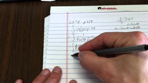 Trig Substitution Youtube