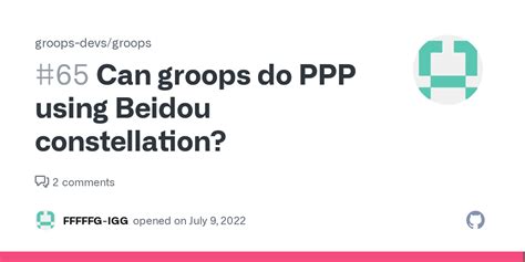 Can Groops Do Ppp Using Beidou Constellation · Issue 65 · Groops Devs