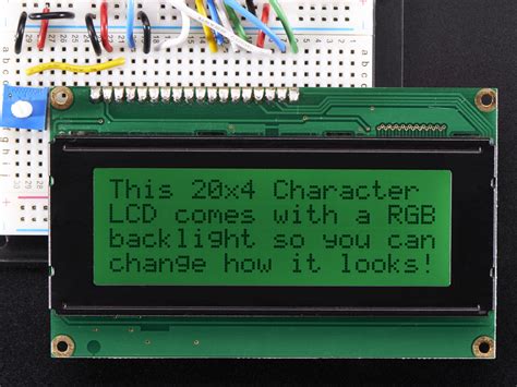RGB Backlight Positive LCD X Extras Black On RGB ID