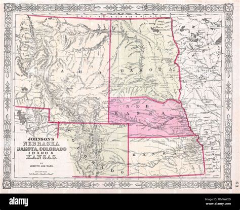 English This Is A Beautifully Hand Colored 1863 Lithograph Map Of