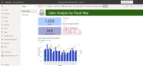 Create And Use The Paginated Report Visual Power Bi Microsoft Learn