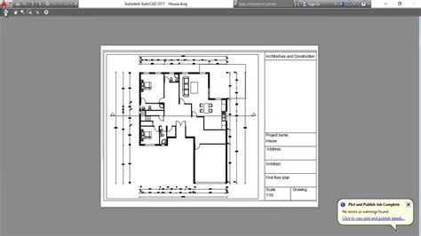 Architecture Construction DWG To PDF Proper Scale AutoCad Final YouTube