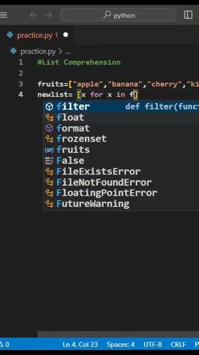 List Comprehension Python Pythonprogramming Coding Pythoncoding
