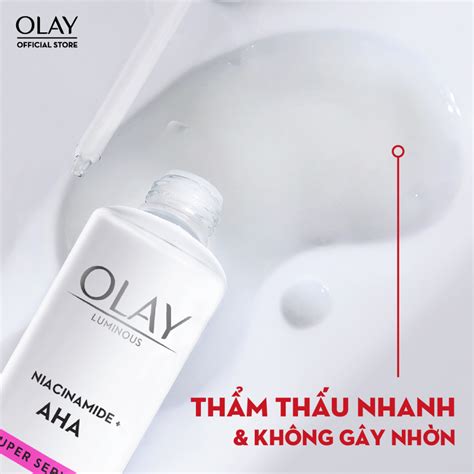 Serum Olay Luminous Niacinamide Aha Dưỡng Sáng Da Mờ Thâm Mụn 30ml