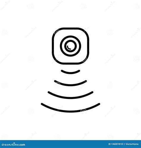 motion sensor icon vector illustration stock vector illustration of