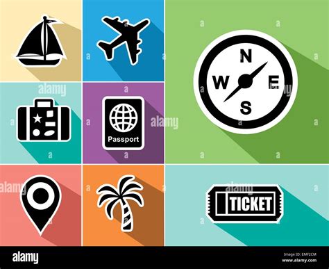 Interface Flat Icons Set Stock Vector Images Alamy