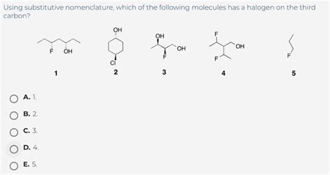 [solved] using substitutive nomenclature which of the fol