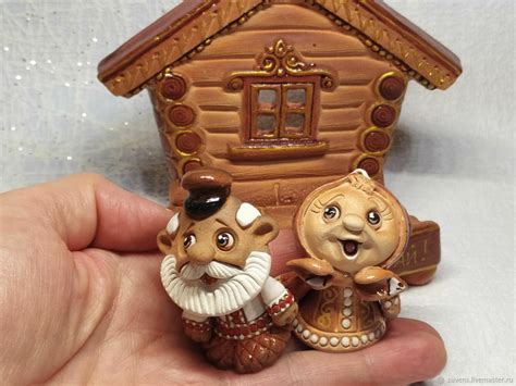 Статуэтки Дедушка и бабушка с домиком купить на Ярмарке Мастеров S9548ru Статуэтки Москва