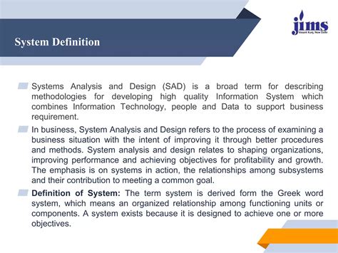 System Analysis And Design 1pptx