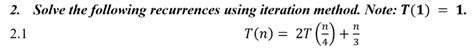 basic solve t n 4t n 2 Θ n 2 using the recursion tree method