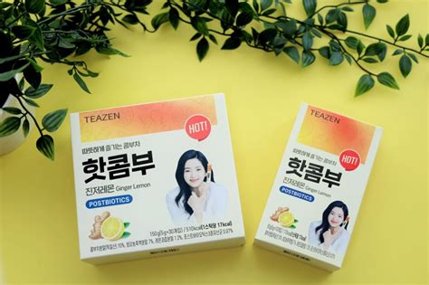 따뜻한 콤부차 티젠 핫콤부 진저레몬과 함께하는 홈카페 네이버 블로그