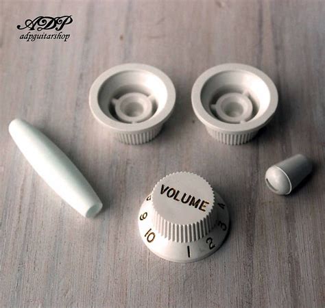 Stratocaster White Vintage Knobs And Tips Set Us And Reverb Canada