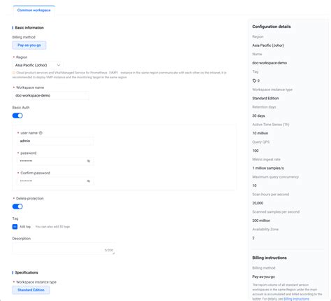 Creating A Common Workspace Vital Managed Service For Prometheus Byteplus
