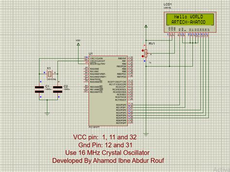 Pic Microcontroller Interfacing 162 Lcd With Pic16f877