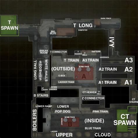 Cs Go Map Callouts Csgo Ranks