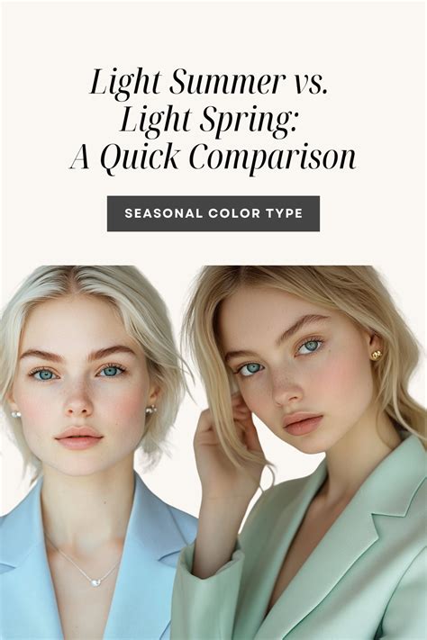 Light Summer Vs Light Spring The Differences At A Glance Light Spring Color Palette Light