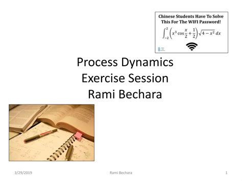Process Dynamics Exercises And Their Solutions Ppt