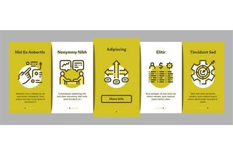 Strategy Manager Job Onboarding Elements Icons Set Vector By Pikepicture Thehungryjpeg