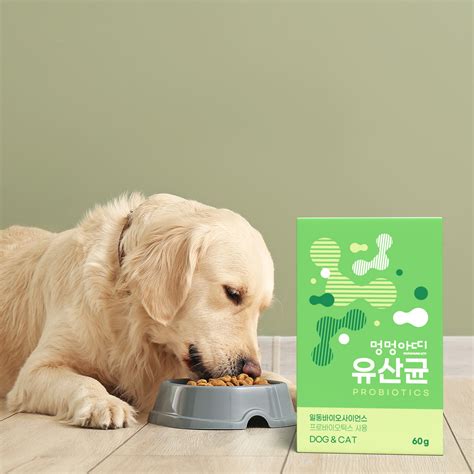 멍멍아띠유산균 패키지디자인 Behance