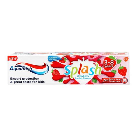 Purchase Aquafresh Splash Strawberry And Mint Flavour Toothpaste 50m