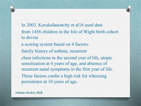 Asthma Predictive Index Ppt