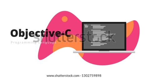 Learn Code Objectivec Programming Language Script Stock Vector Royalty Free 1302759898