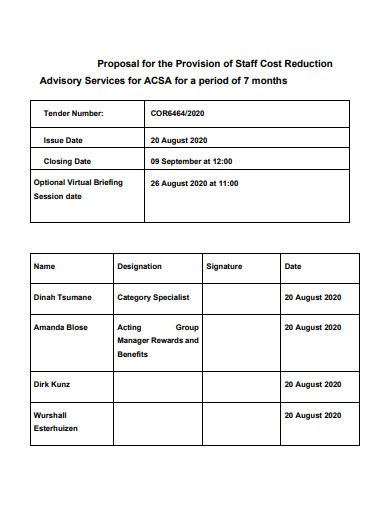 Free 3 Price Reduction Proposal Samples In Pdf